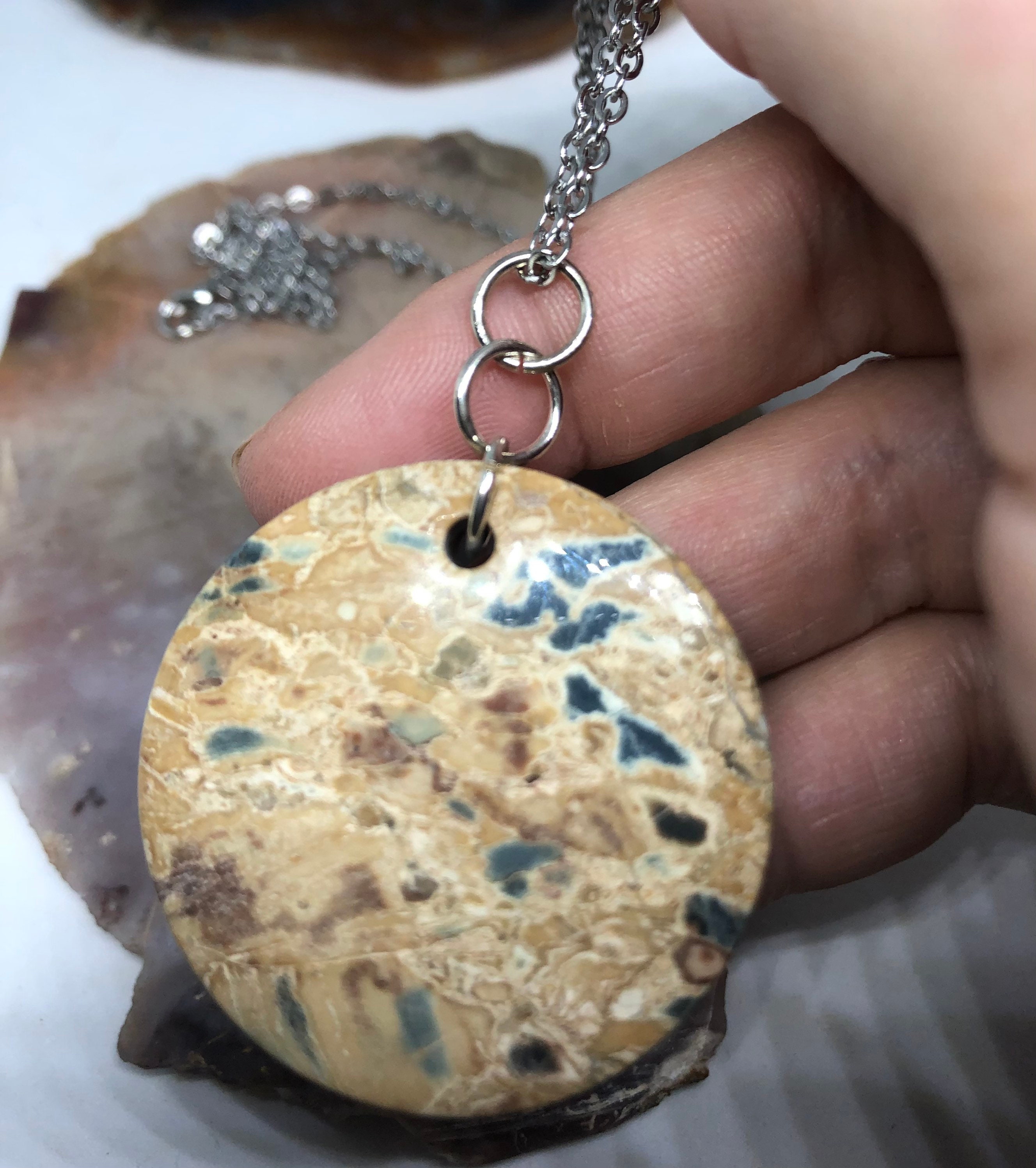 Confederate Jasper Confederate Jasper Pendant Confederate - Etsy