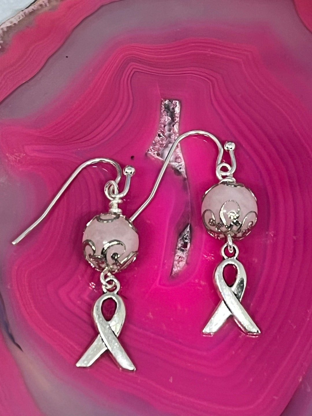 Breast Cancer Awareness, Breast Cancer Earrings, Breast Cancer, Ribbon ...