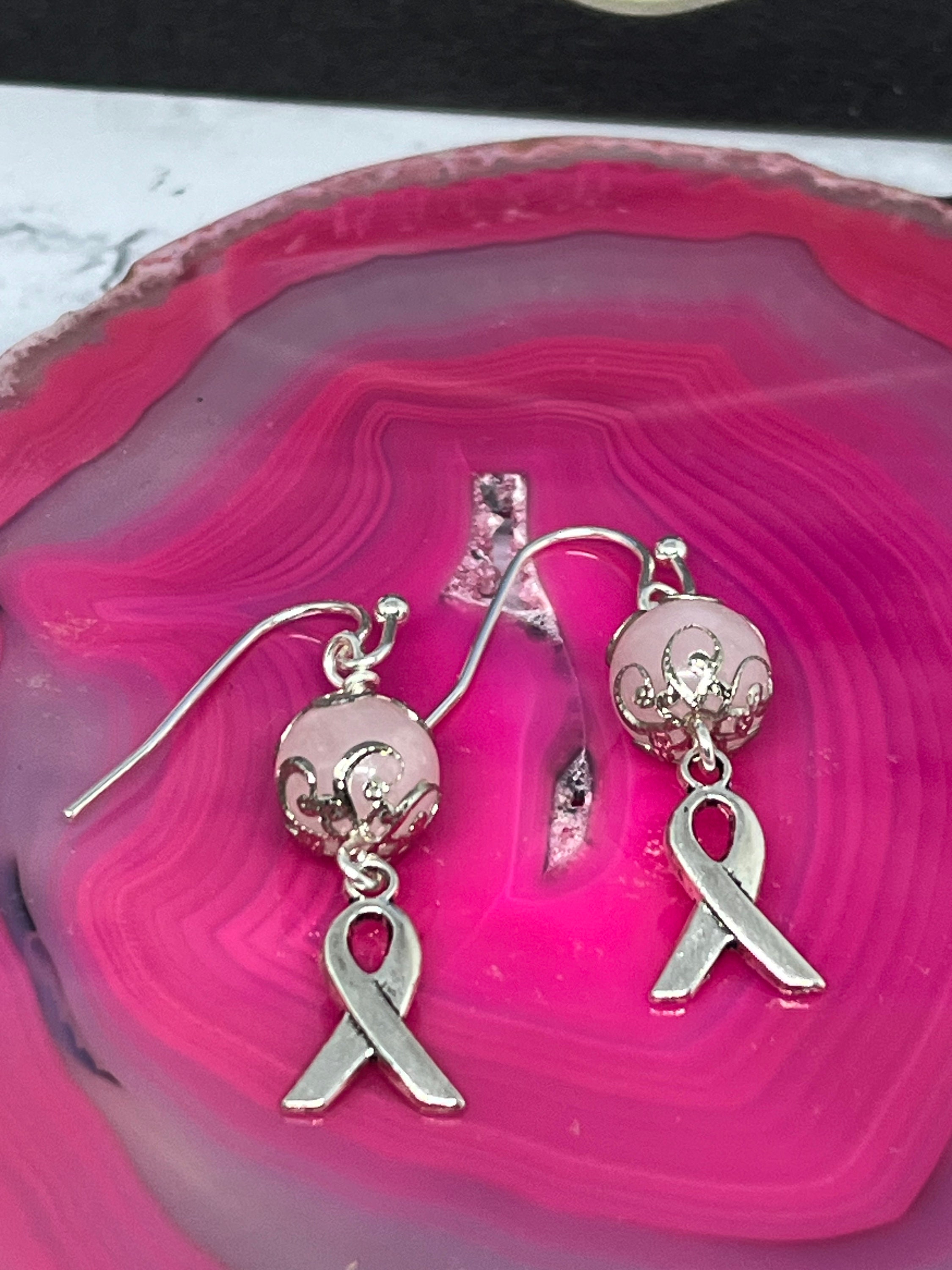 Breast Cancer Awareness, Breast Cancer Earrings, Breast Cancer, Ribbon ...