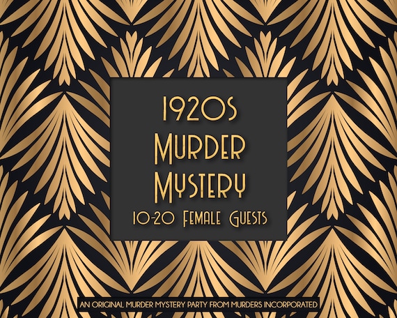 All Female 10-20 Characters 1920s Speakeasy Murder Mystery - Etsy