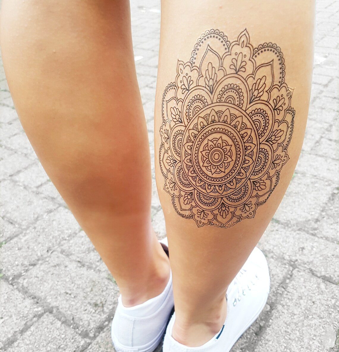 Mandala A5 Temporary Tattoo - Etsy