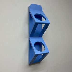 Periwinkle Wall Planter, Solid Wood Succulent or Herb Planter, Vertical ...