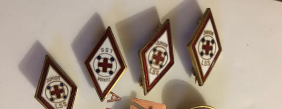 1930's Vintage American Red Cross Lapel Pins ("Life S… - Gem