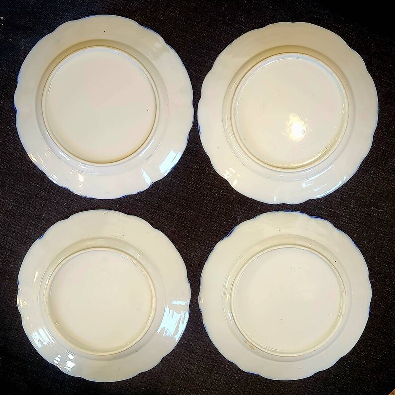 Beautiful Fish Plates Hand Painted UNMARKED - Etsy