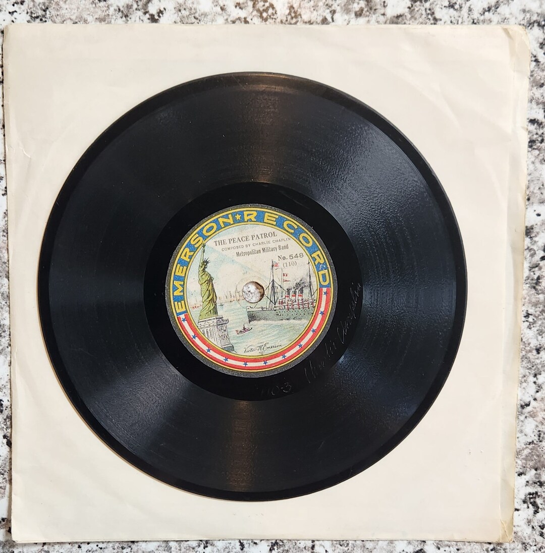 CHARLIE CHAPLIN "the Peace Patrol" - 78 Record Composed by Charlie ...