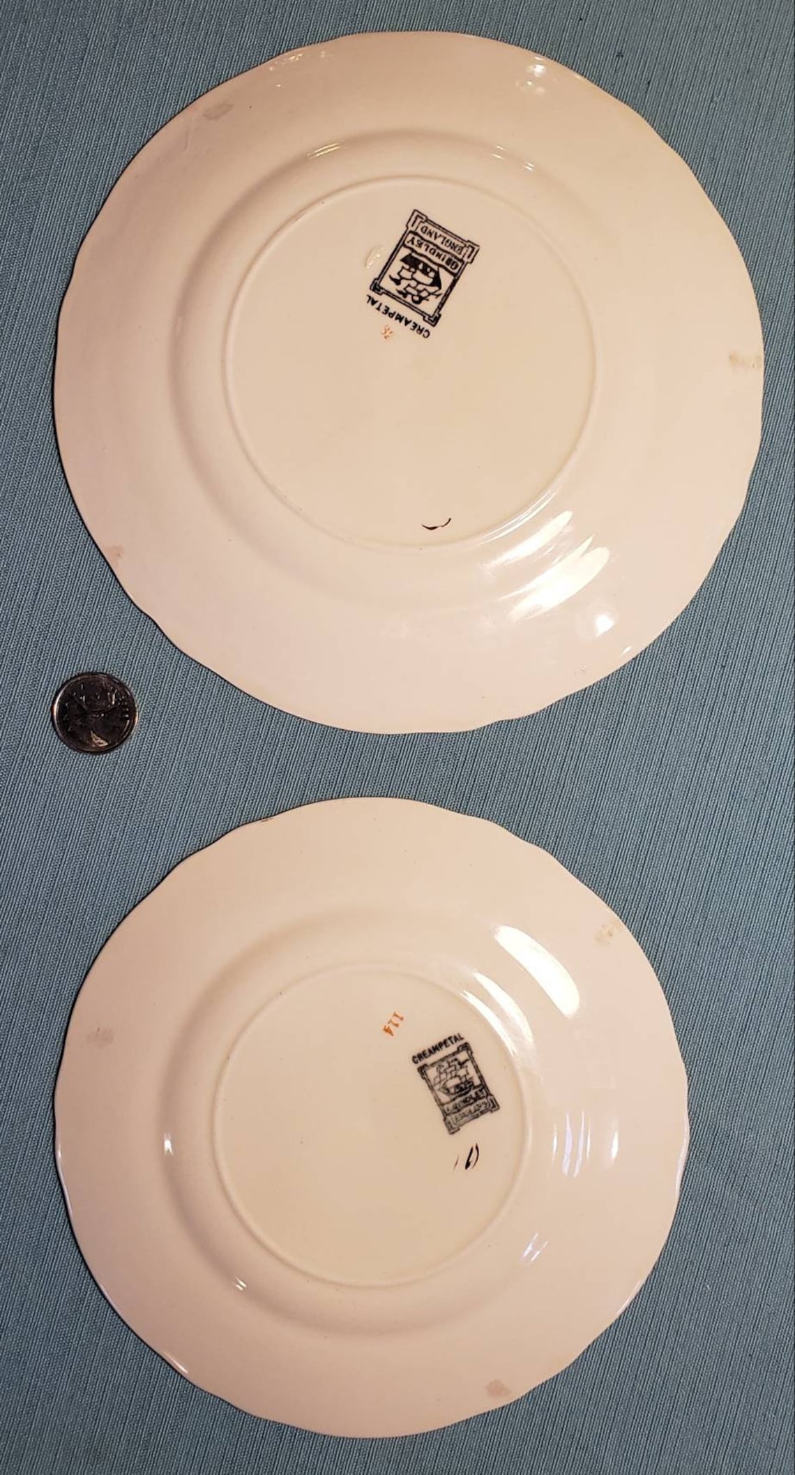 RARE Grindley Cream Petal English Dishes Set of 2 - Etsy Canada