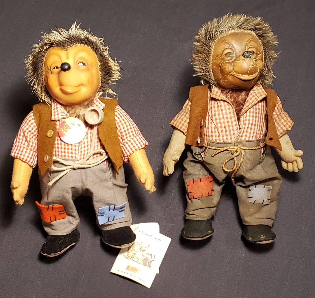 10 Height MECKI by STEIFF From the 60s 2 Hedgehog Dolls - Etsy