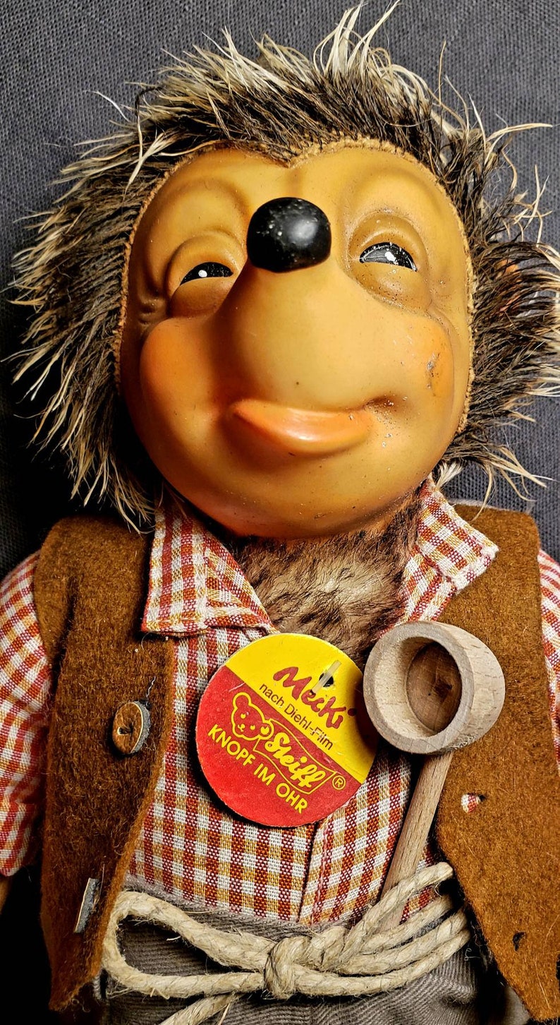 10 Height MECKI by STEIFF From the 60s 2 Hedgehog Dolls - Etsy