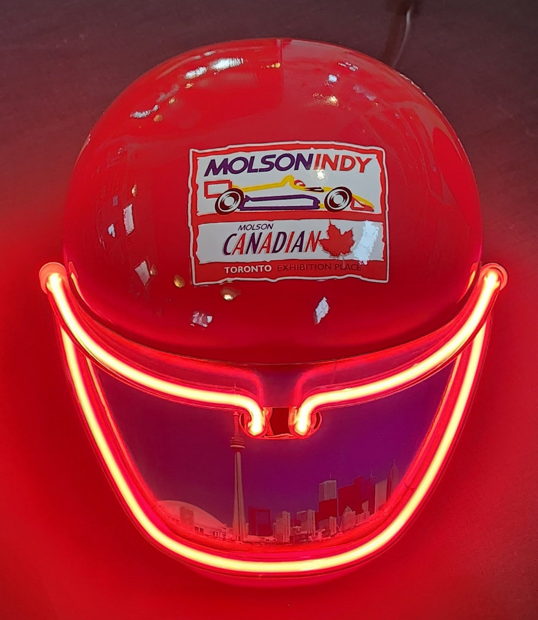 Molson Canadian Toronto Indy Helmet Neon Sign. - Etsy