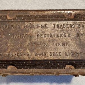 1891 Antique Cast Iron Savings Bank From Traders Bank in Toronto - Etsy