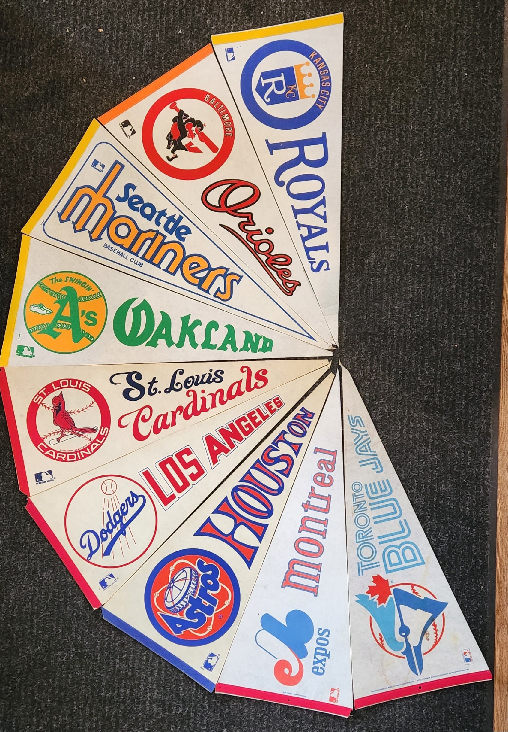 24 Vintage Major League Baseball Pennants - Etsy