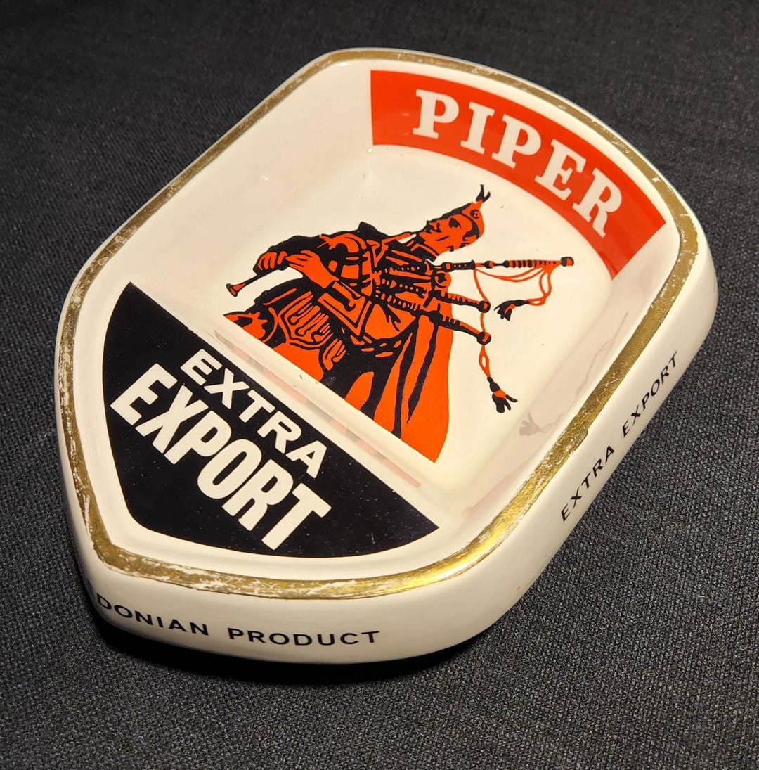 Vintage Piper Extra Export Beer Ashtray A Tennent Caledonian Product ...