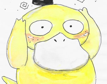 Psyduck Painting - Etsy
