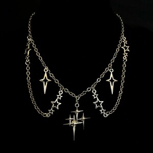 Silver Sparkle Goth Choker - Etsy