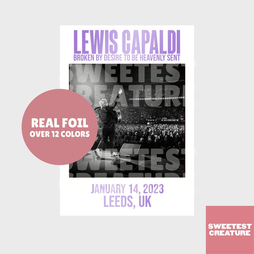 Lewis Capaldi 2023 Tour Poster - Etsy Ireland