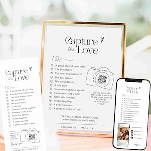 I Spy Wedding Game Capture the Love Qr Code Template Thank You Note ...