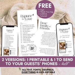 I Spy Wedding Game Capture the Love Qr Code Template Thank You Note ...