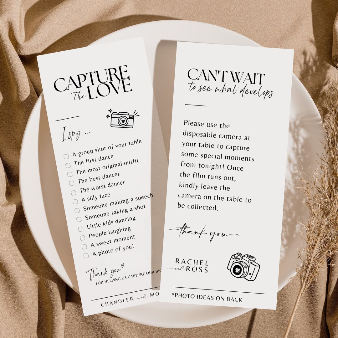 Photo Hunt Scavenger Hunt Wedding Game PDF Download Canva Template ...