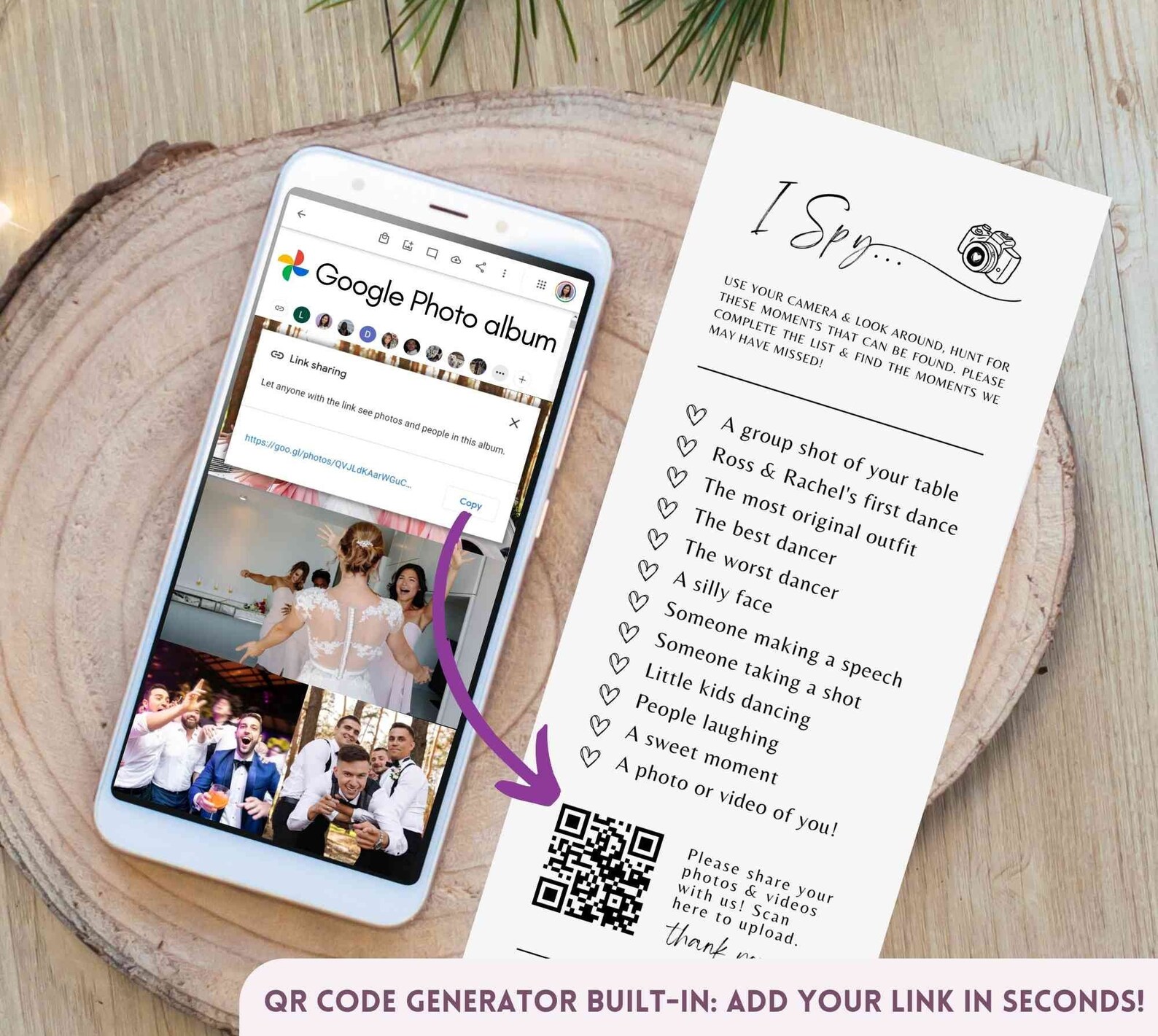 I Spy Wedding Game Capture the Love Photo Scavenger Hunt Wedding Game ...