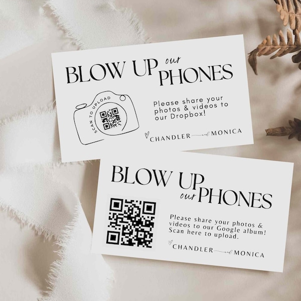 Camera Qr Code Card - Etsy