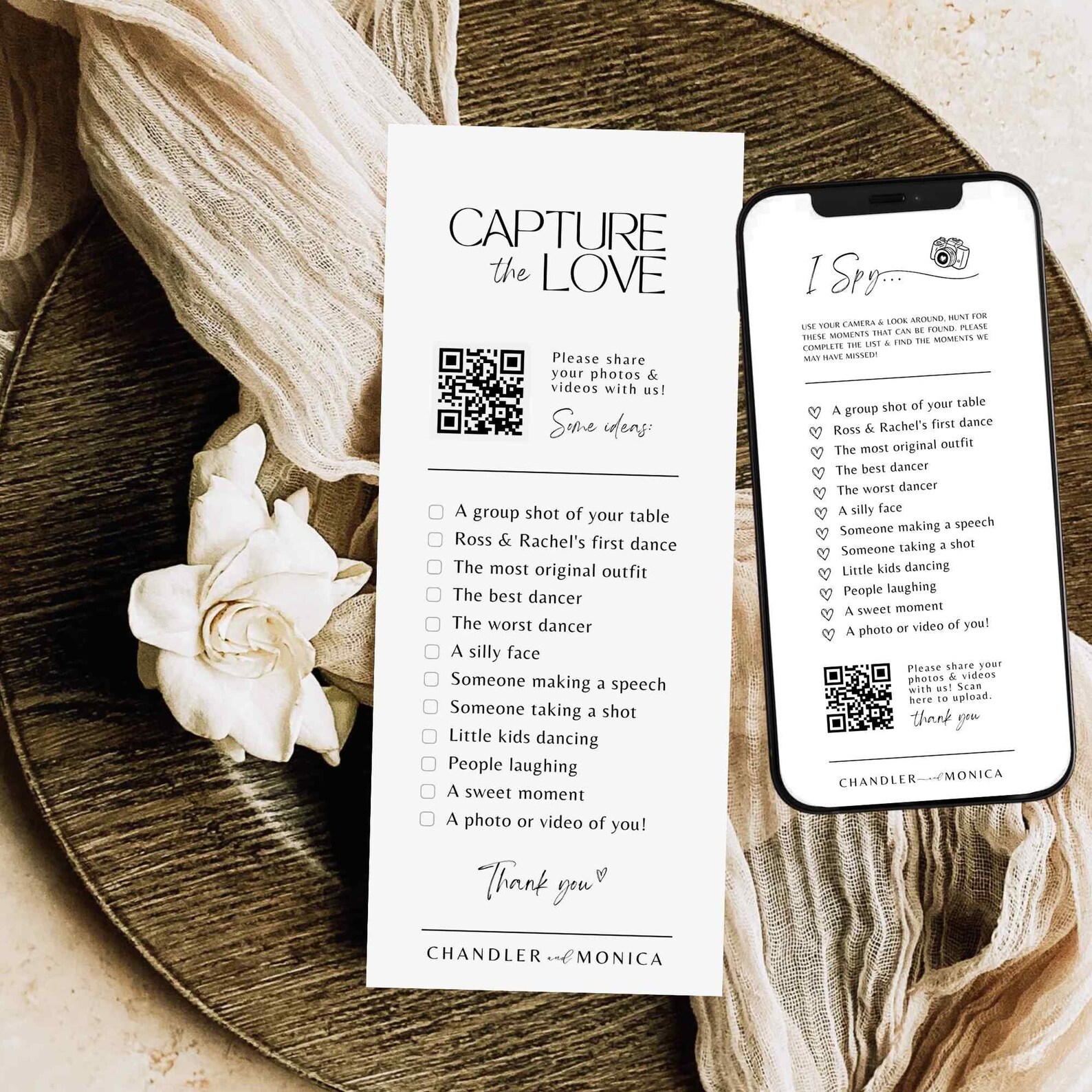 I Spy Wedding Game Capture the Love Photo Scavenger Hunt Wedding Game ...