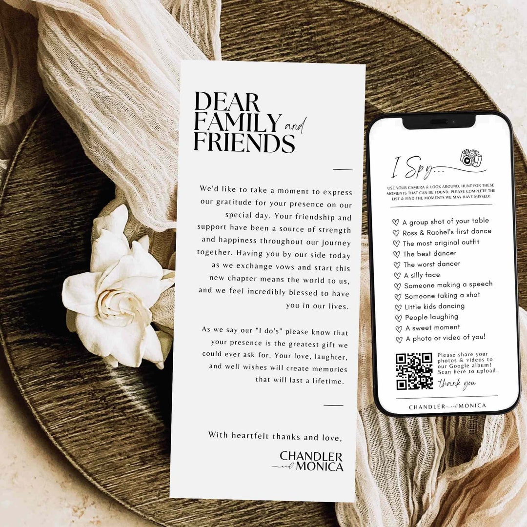 Wedding Reception Table Games Bundle Editable Templates - Etsy