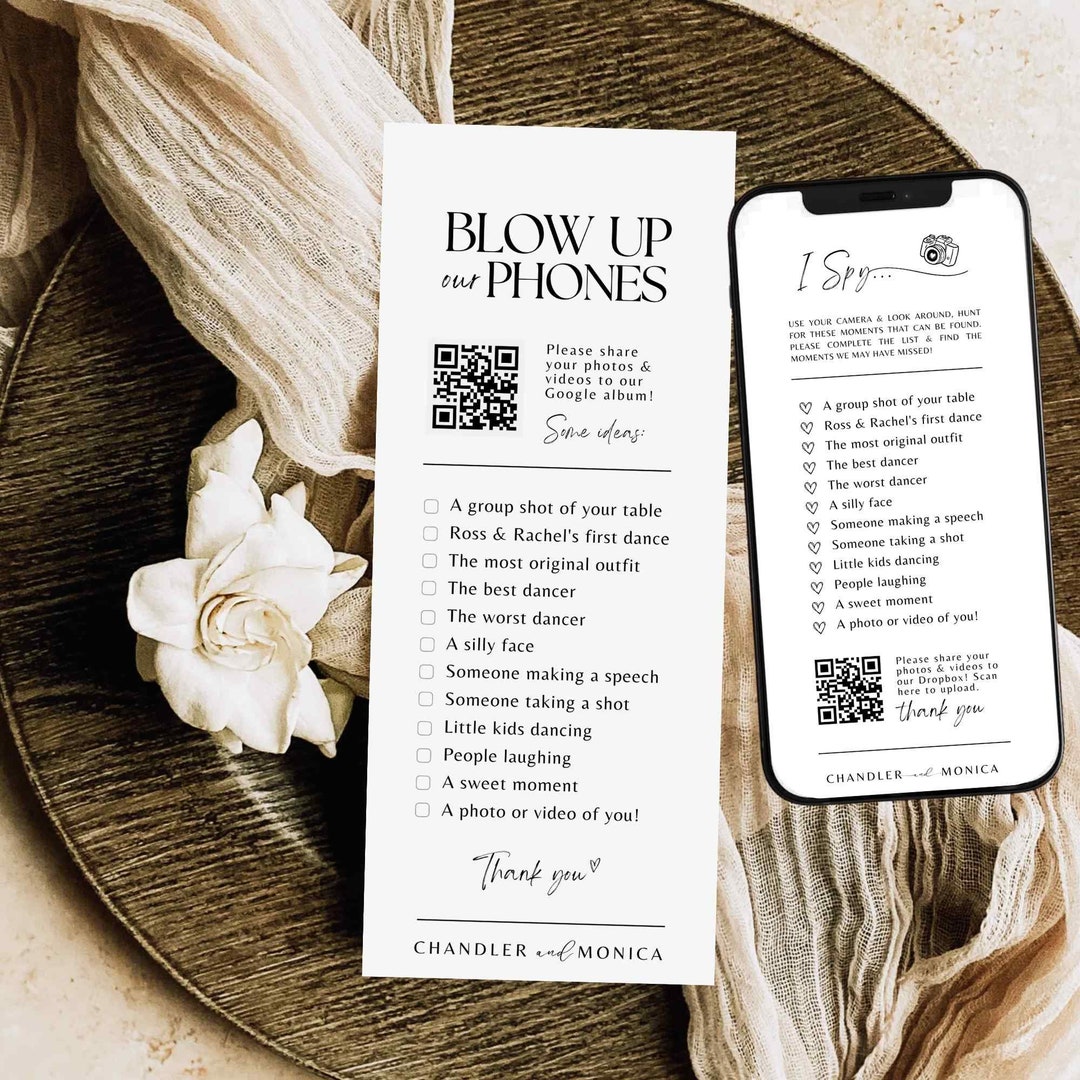 Photo Hunt Card Scavenger Hunt Wedding Photo Game Reception Blow up ...