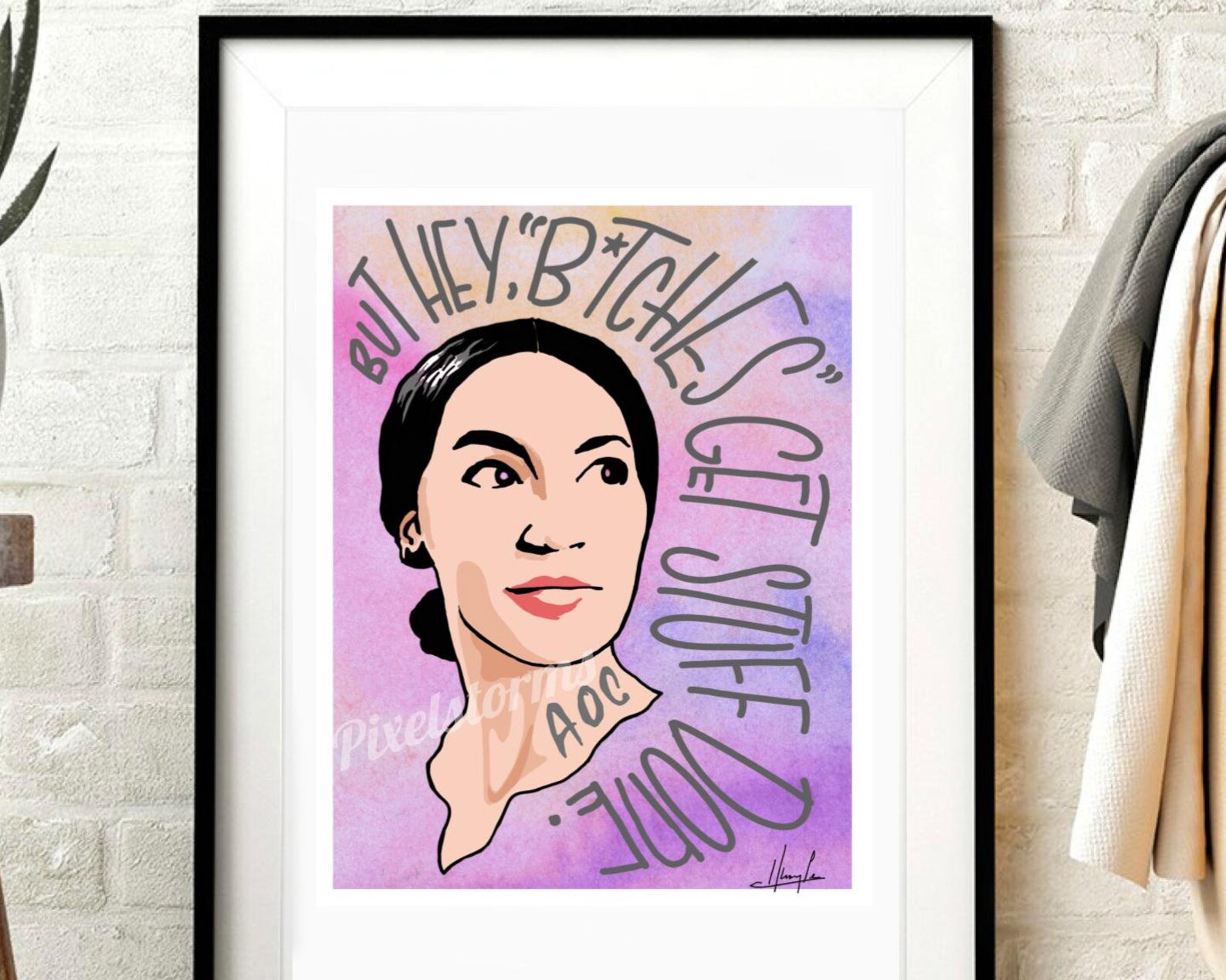 AOC Poster Printable AOC Quote AOC Inspiration Wall Art Decor | Etsy