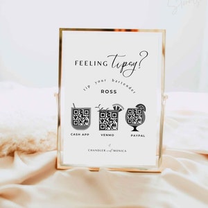 Tip Jar Signs Funny Feeling Tipsy Editable Tips Accepted Sign Canva ...