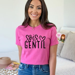 Journée Du Chandail Rose SVG PNG Sois Gentil French Teacher Pink Shirt ...