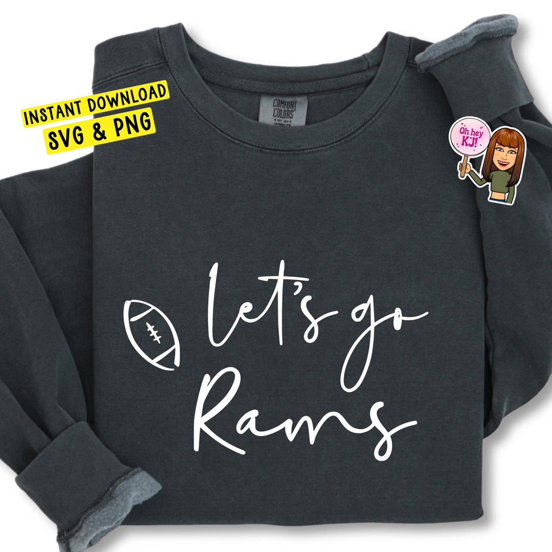 Vamos Rams svg Rams Football SVG PNG descarga Rams Cricut diseño Rams ...