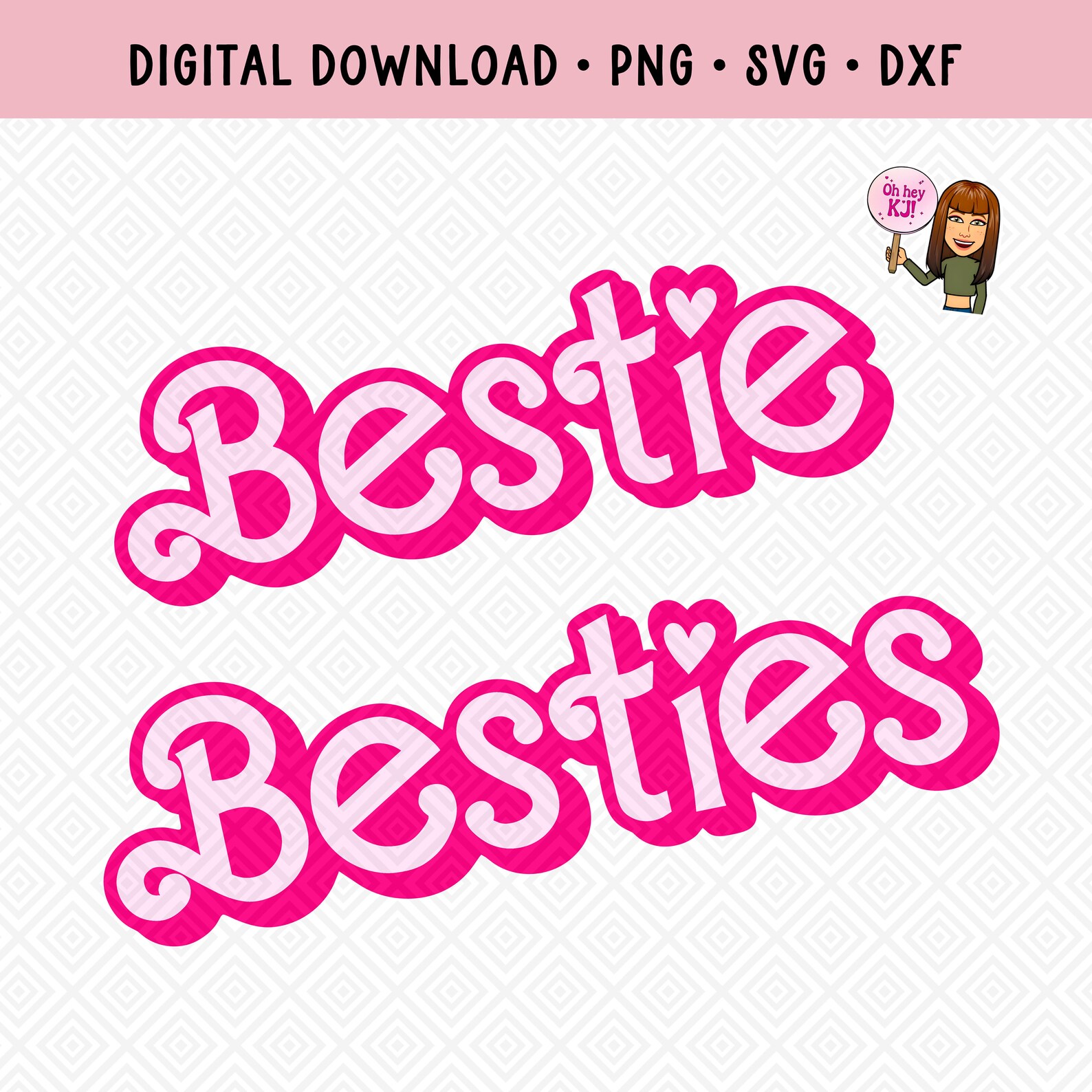 Besties PNG SVG DXF Bestie Png Best Friends Svg Download Besties Design ...