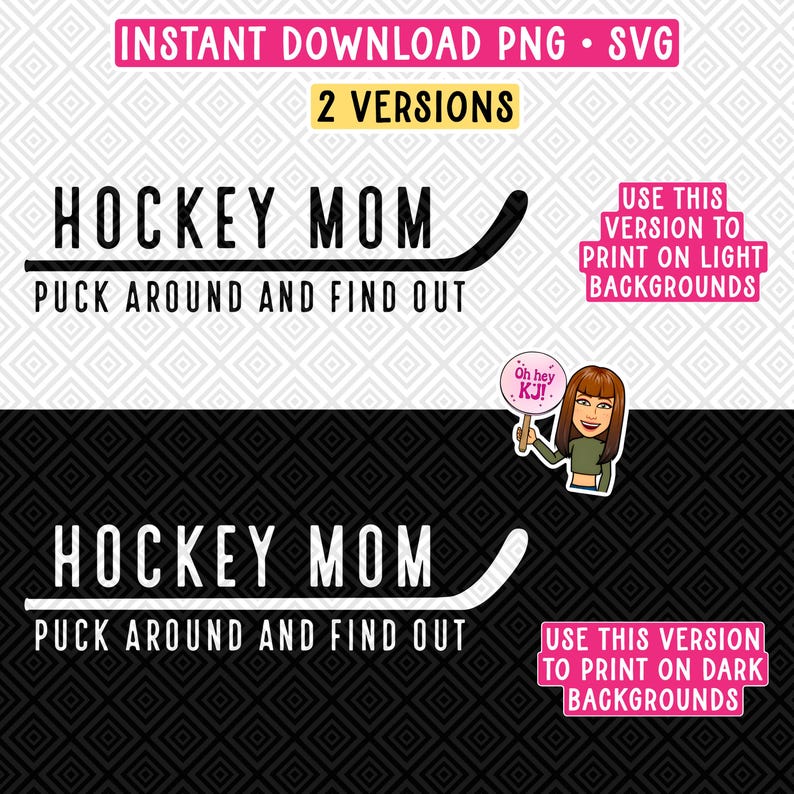 Funny Hockey Mom SVG Puck Around and Find Out Hockey Mom Svg Loud and ...