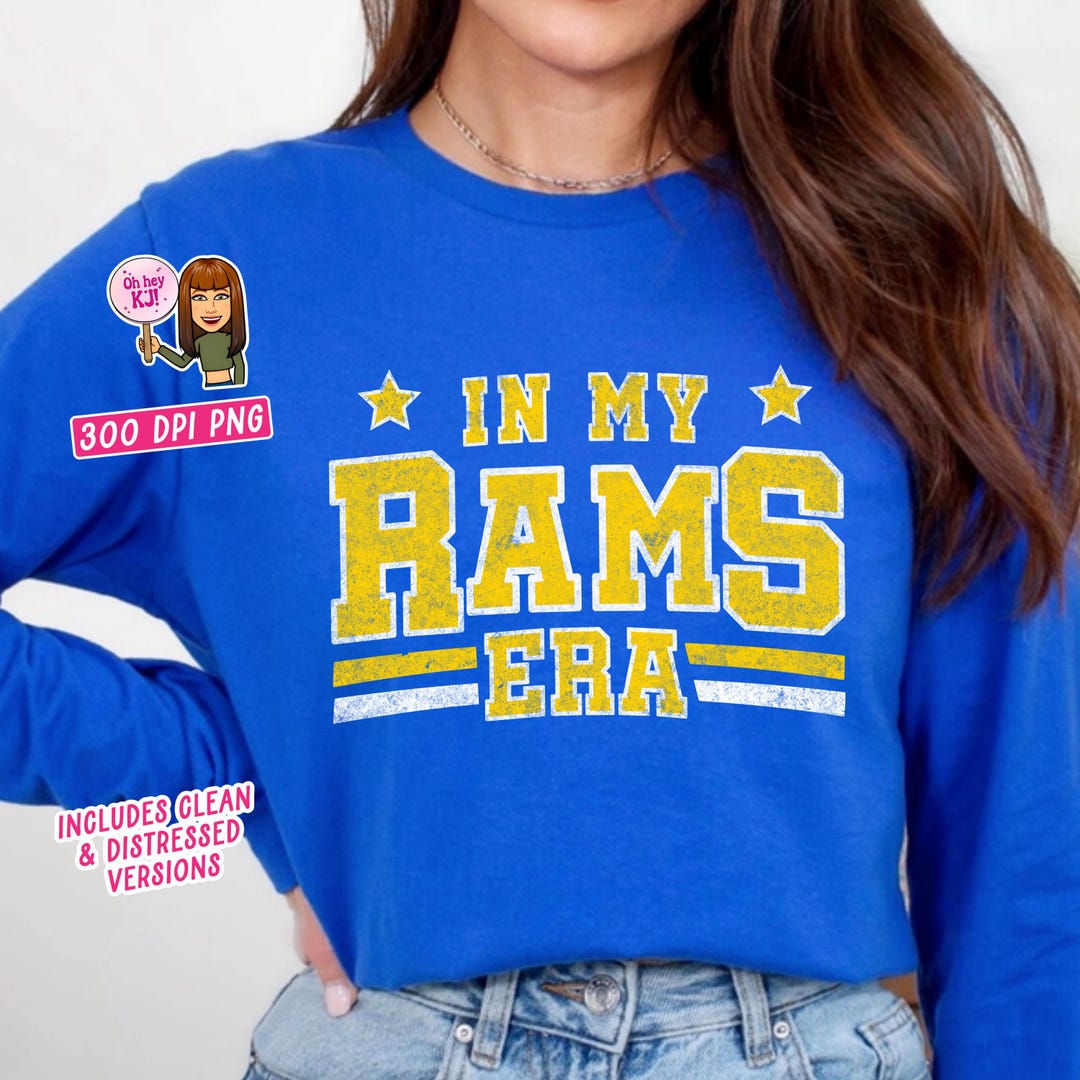In My Rams Era PNG Swift Eras Parody Distressed Rams PNG Design File ...