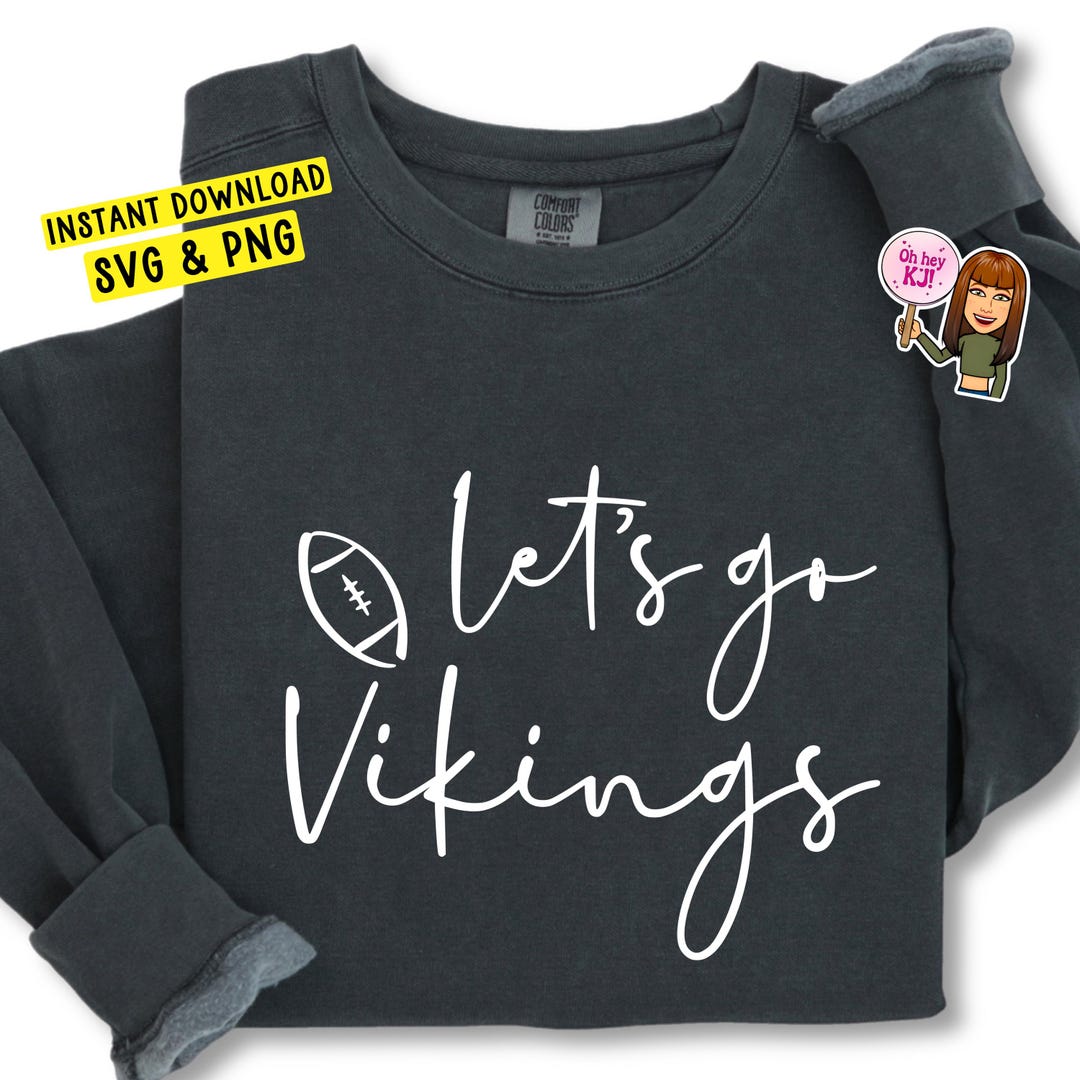 Lets Go Vikings SVG PNG download Skol Vikings Fußball SVG Design ...