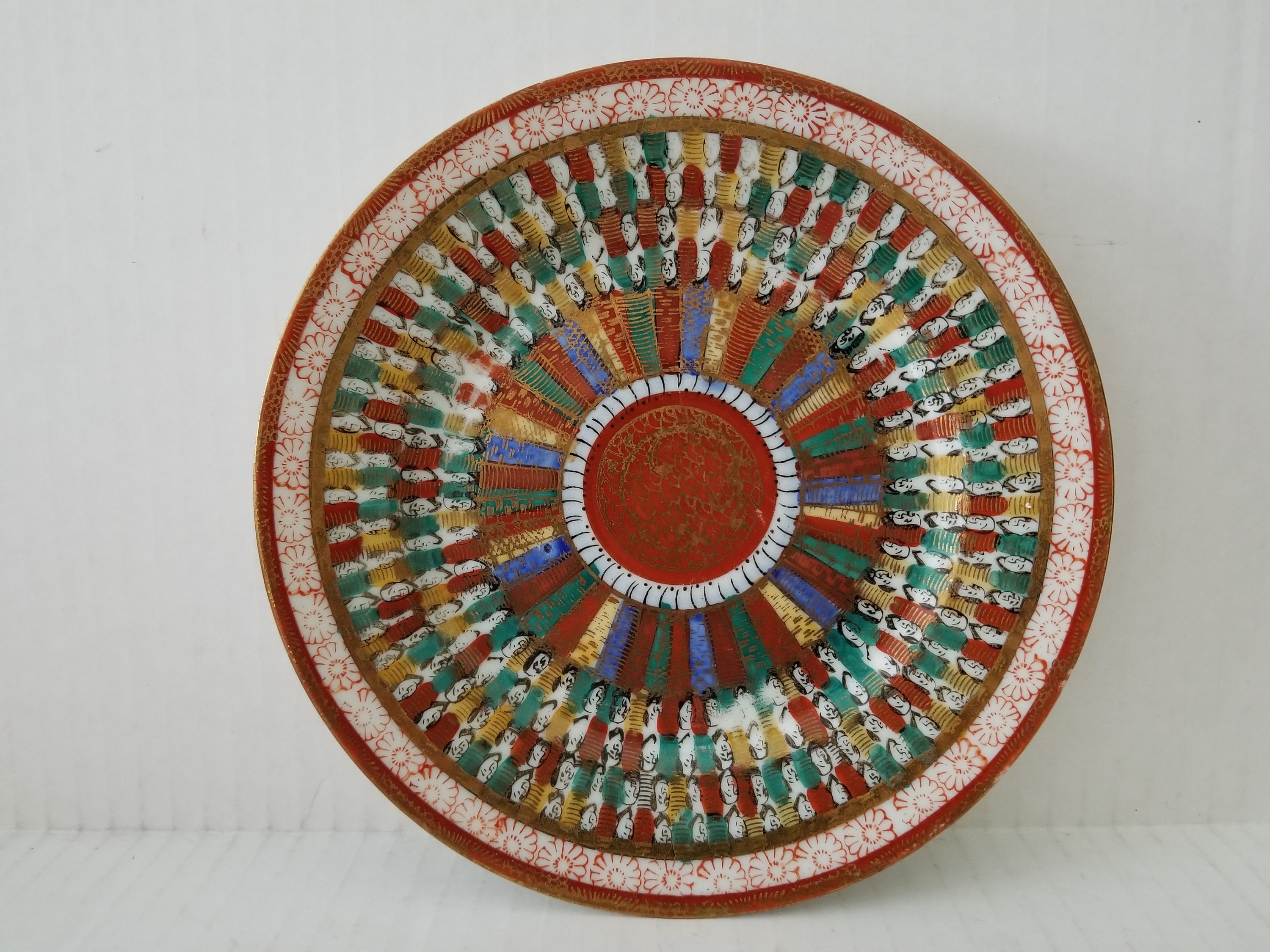 A Pair of Vintage 1000 Faces Porcelain Plates - Etsy