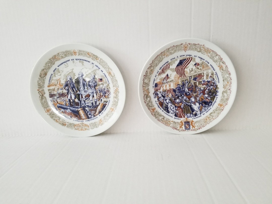 Lot of Two the Lafayette Legacy Collection Plates - Etsy