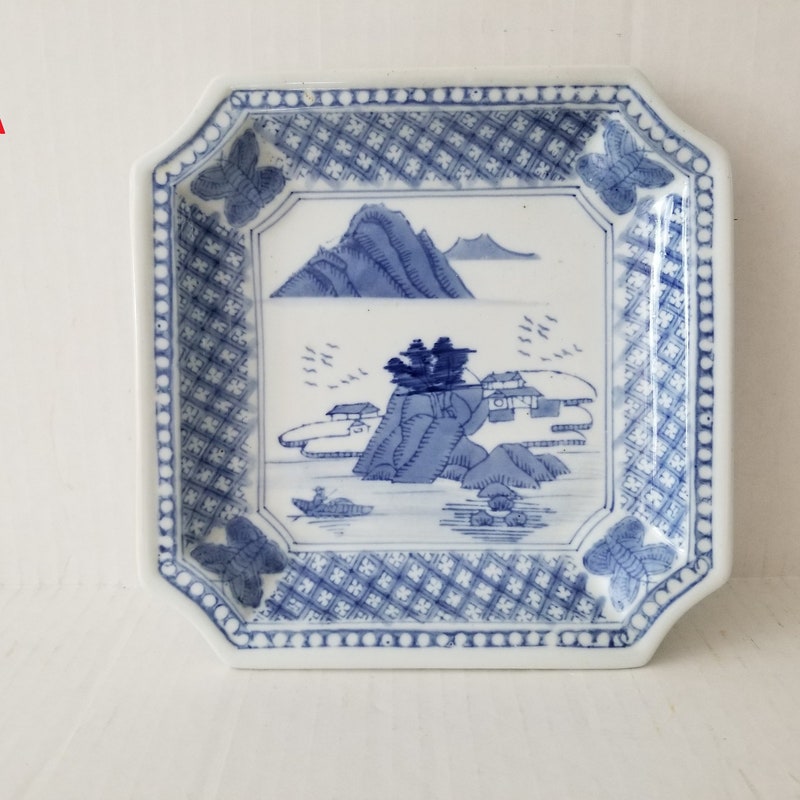 Vintage Square Plate - Etsy