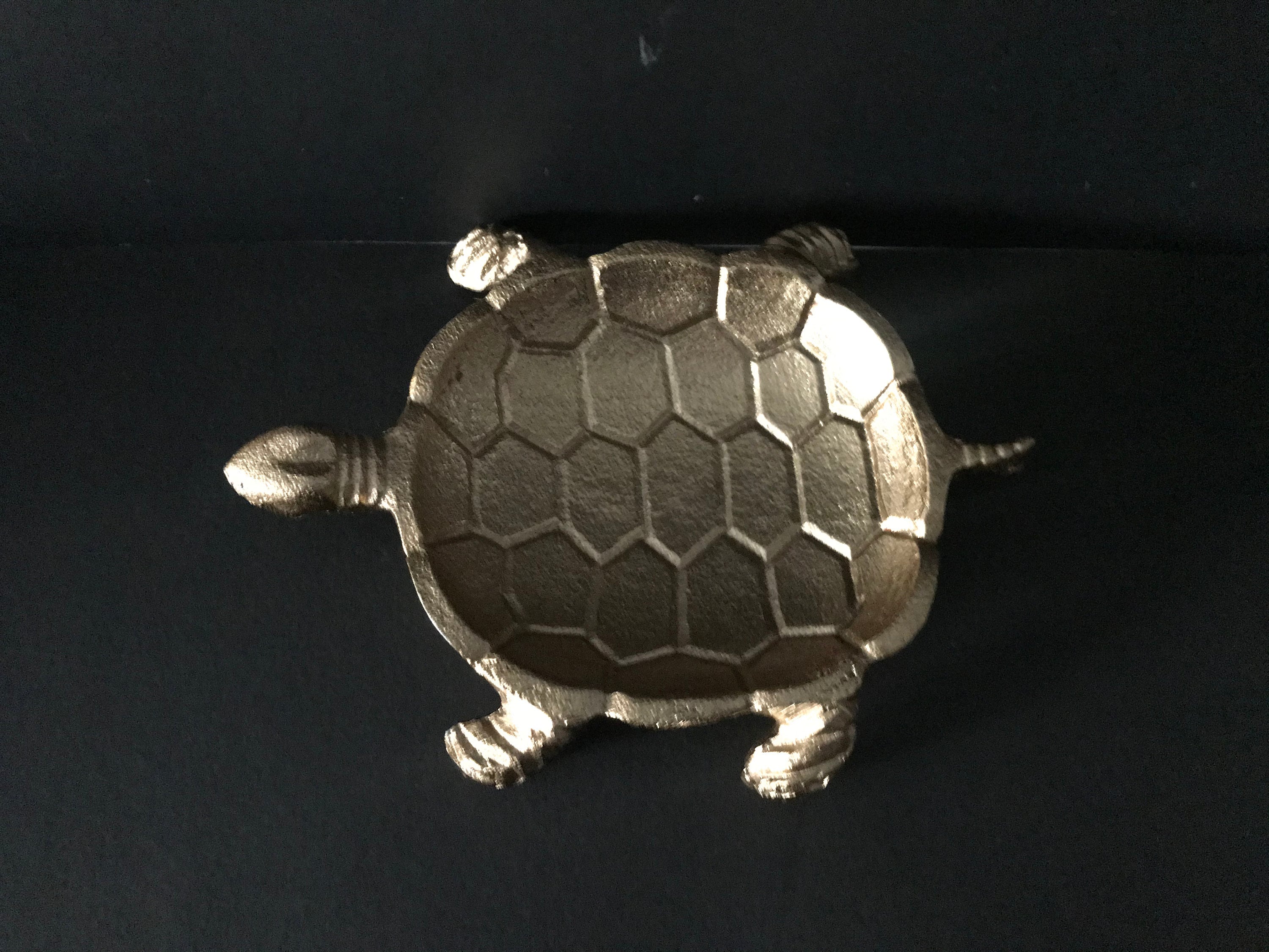 Gold Metal Turtle Trinket Dish, Ring Holder - Etsy