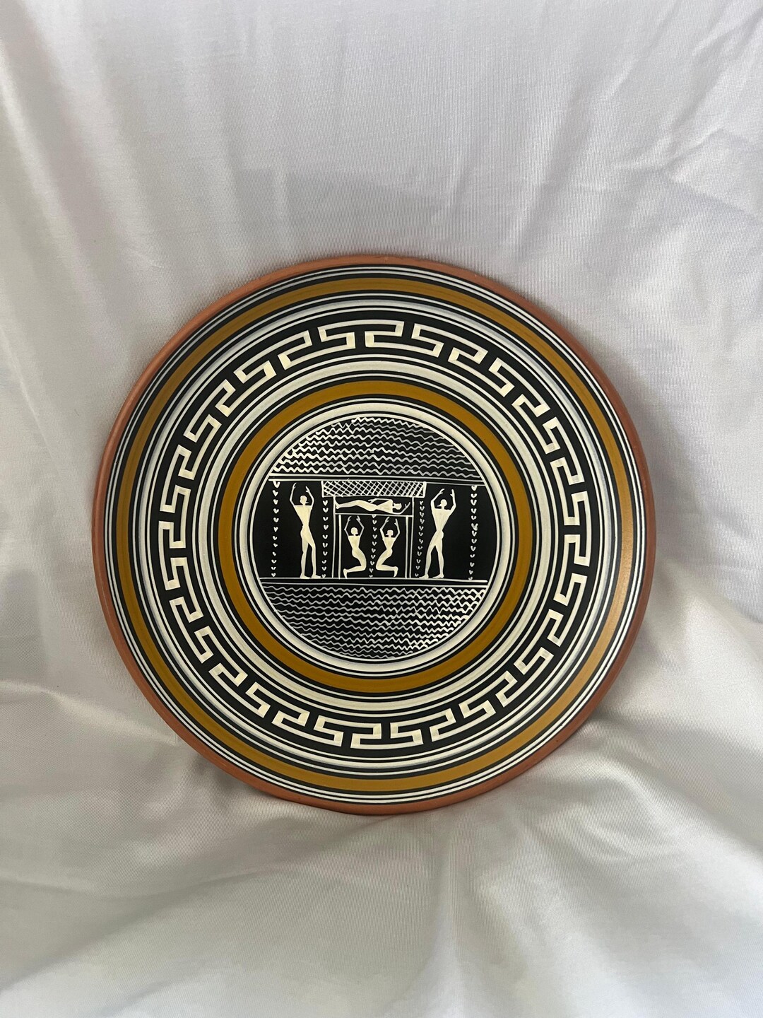 Hand-painted Greek Decorative Plate, Ancient Greek Motif, Wall Art From ...