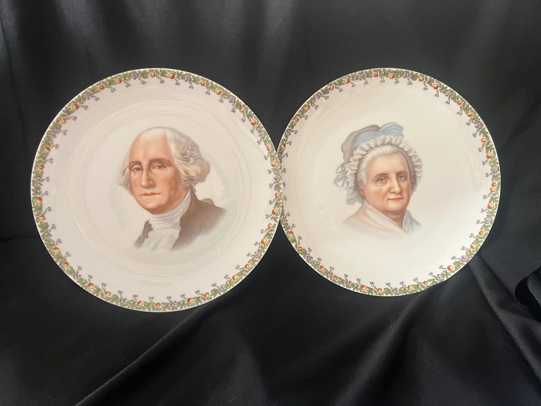 Set of First US President George Washington and First Lady Martha ...