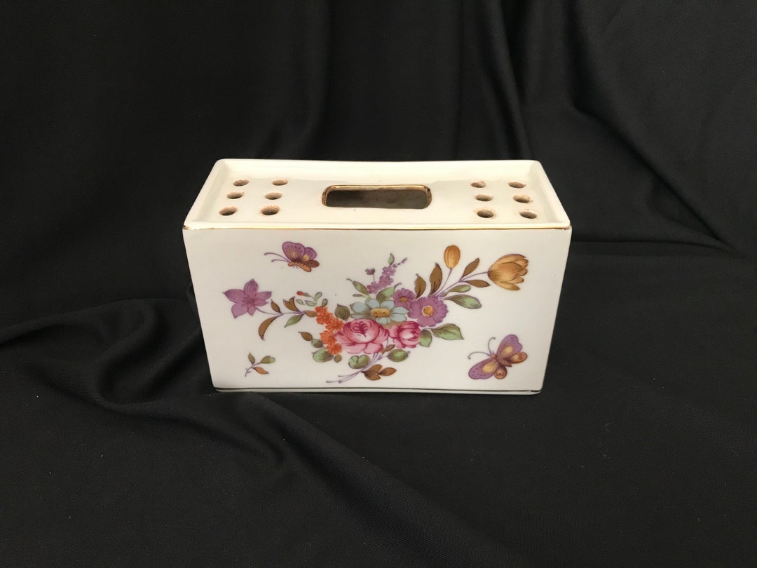 Japanese Porcelain Flower Receptacle, Flower Arranging Vase - Etsy