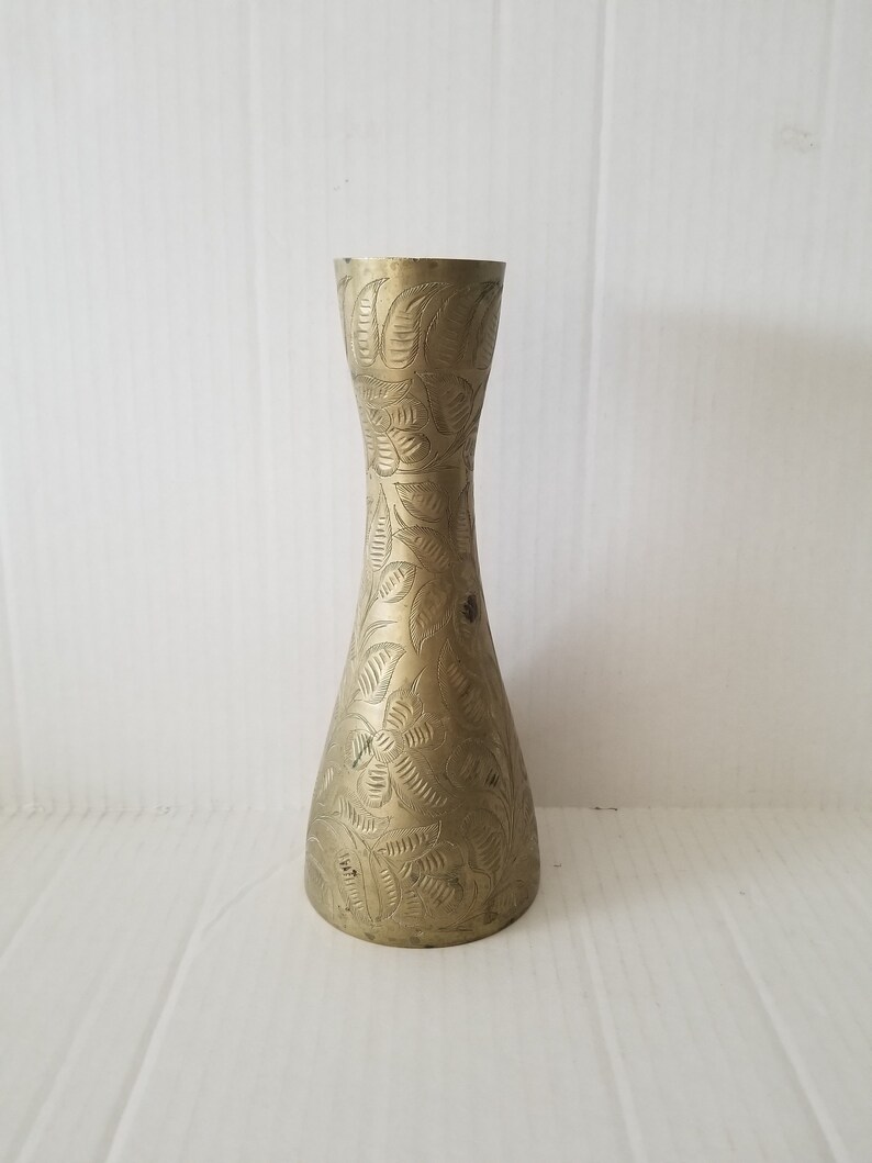 Sarna Brass Vase, Made in India - Etsy