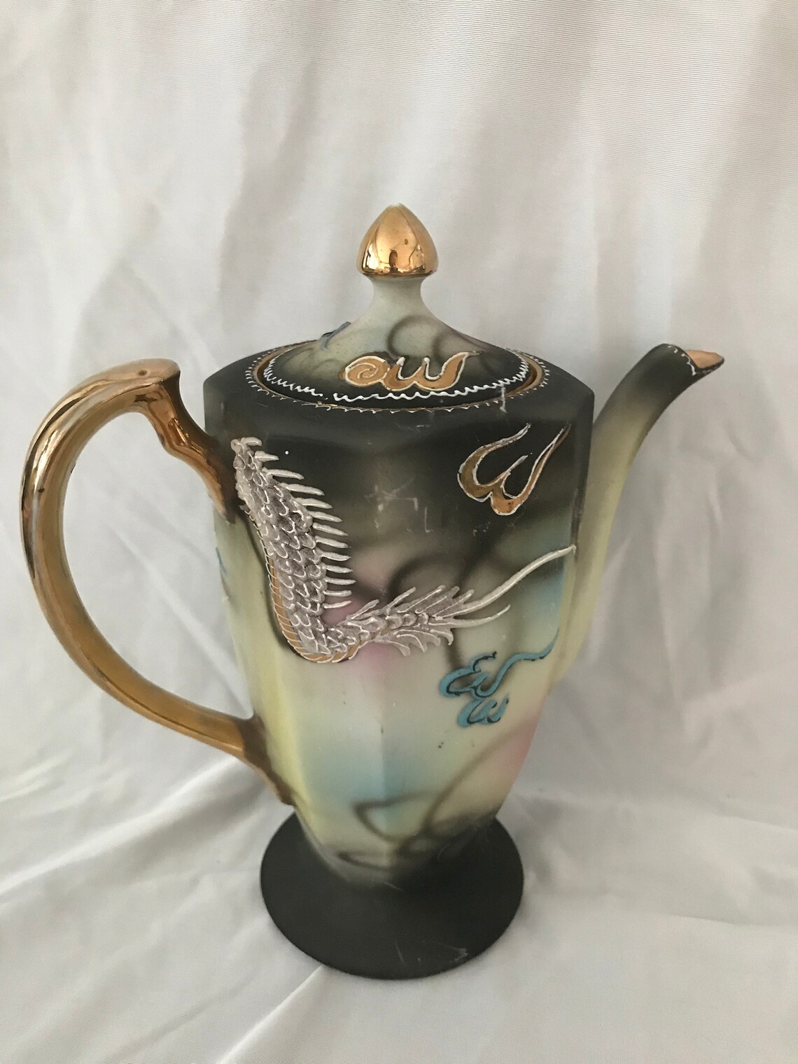 Vintage Japanese Dragonware Porcelain Tea Set - Etsy