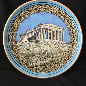 Vintage Greek Terracotta Pottery Plate - Etsy