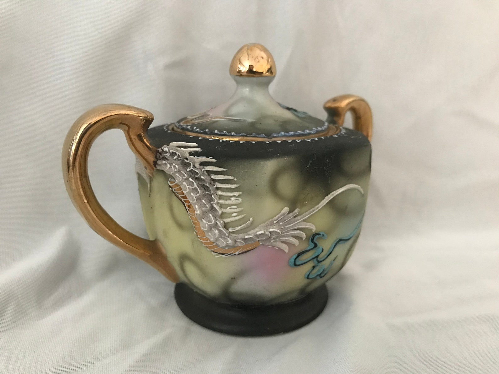 Vintage Japanese Dragonware Porcelain Tea Set - Etsy