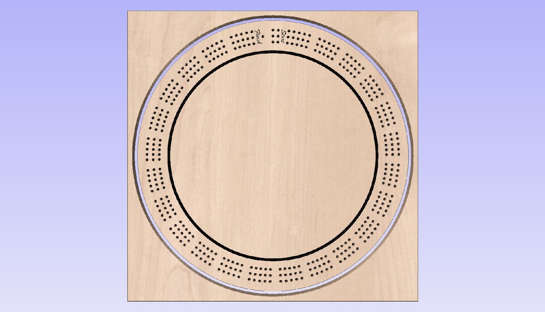 14 in Cribbage Board DXF/SVG/PDF Files - Etsy
