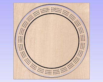 Classic Cribbage Board Track DXF/PDF/SVG Files 3 Player - Etsy