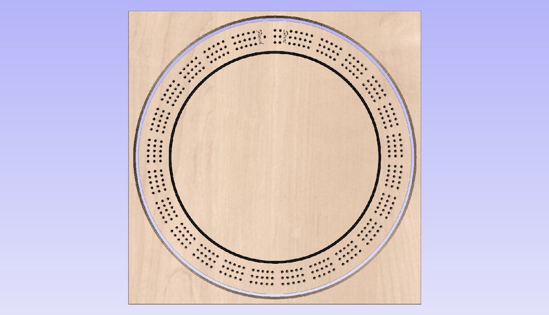 14 in Cribbage Board DXF/SVG/PDF Files - Etsy