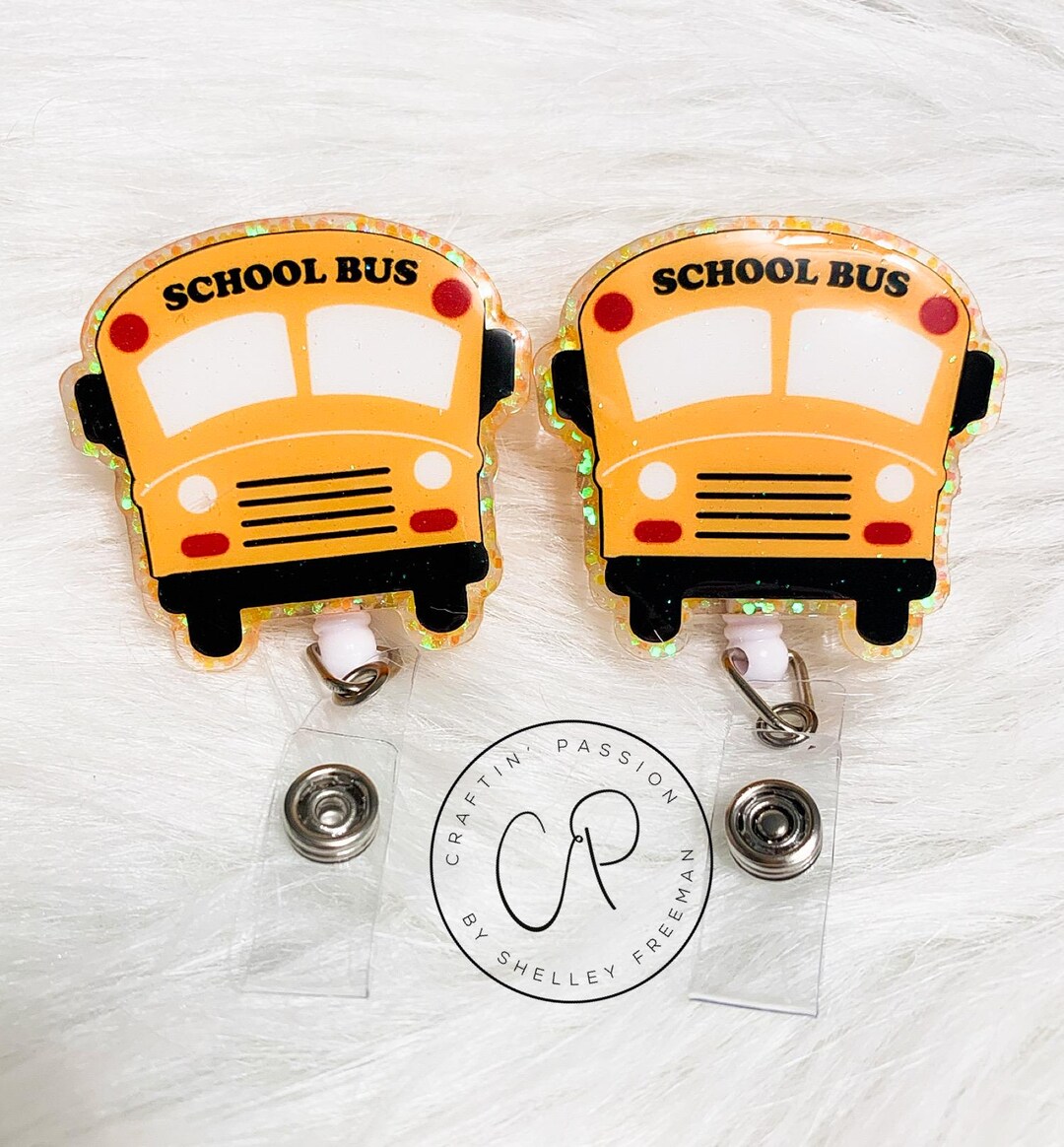 Bus Driver Badge Reel | School Bus Badge Reel | Teacher Badge Reel | ID ...